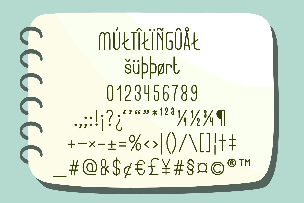 Handwritten Font Goodnotes Simple Font Study Digital Note Cute Font ...