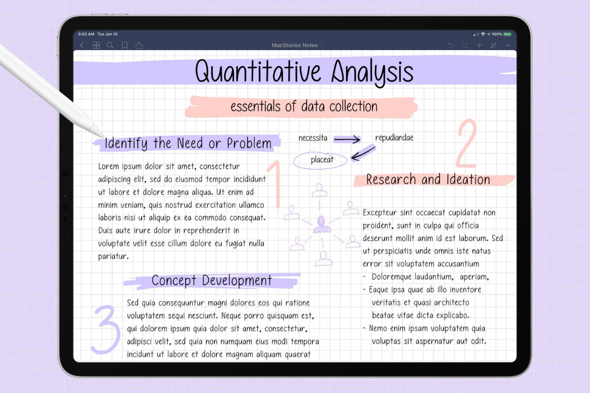 Handwritten Font Goodnotes Simple Font Study Digital Note Cute Font ...