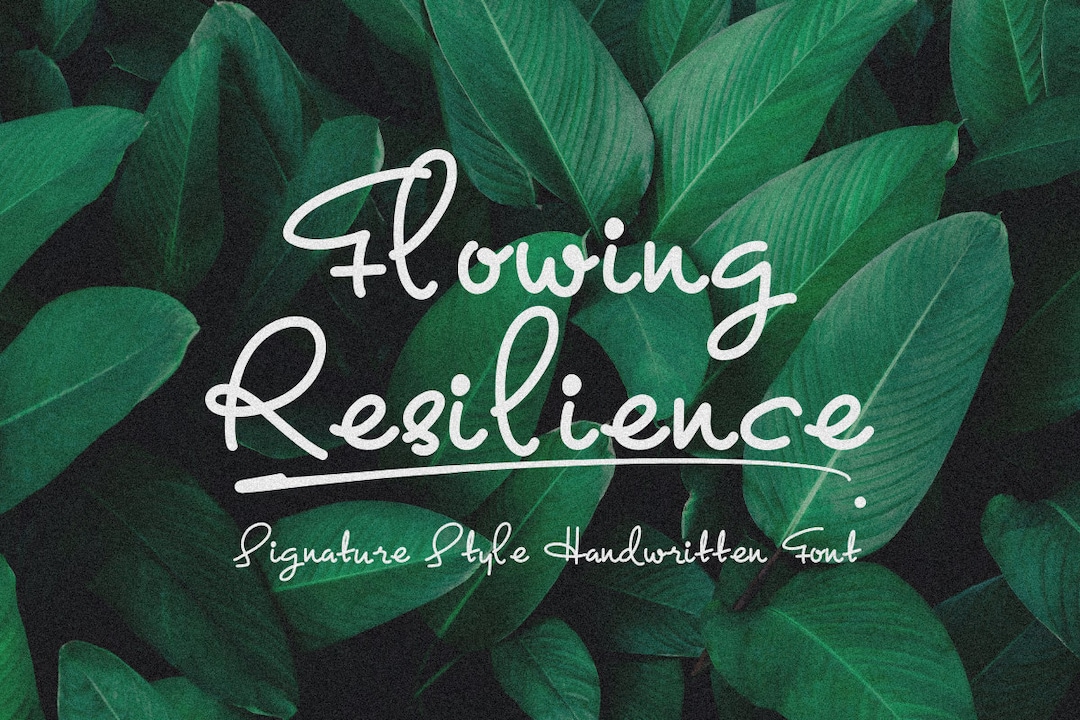 Flowing Resilience Font - Note Taking Font, Neat Handwritten Font ...