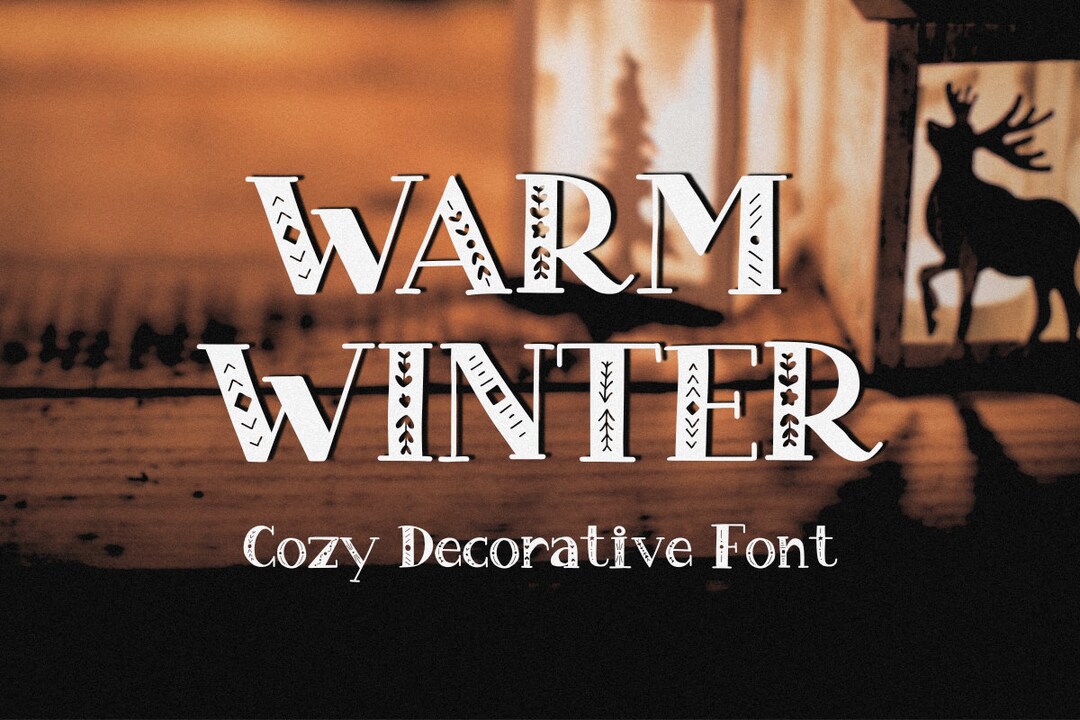 Warm Winter Font Christmas Font Cricut Fonts Cute Fonts - Etsy