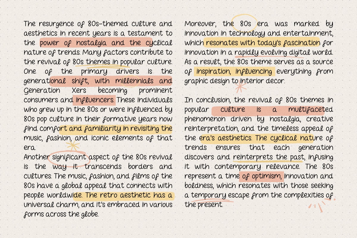 Handwritten Font Goodnotes Simple Font Study Digital Note Cute Font ...