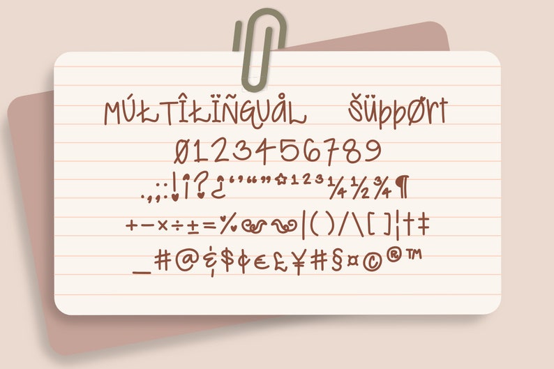 Handwritten Font Goodnotes Simple Font Study Digital Note Cute Font ...