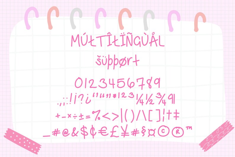 Handwritten Font Goodnotes Simple Font Study Digital Note Cute Font ...