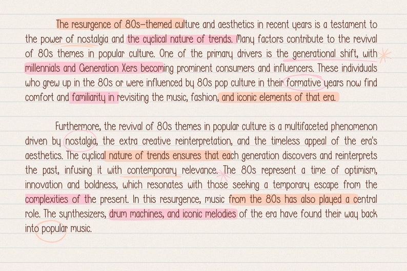 Handwritten Font Goodnotes Simple Font Study Digital Note Cute Font ...