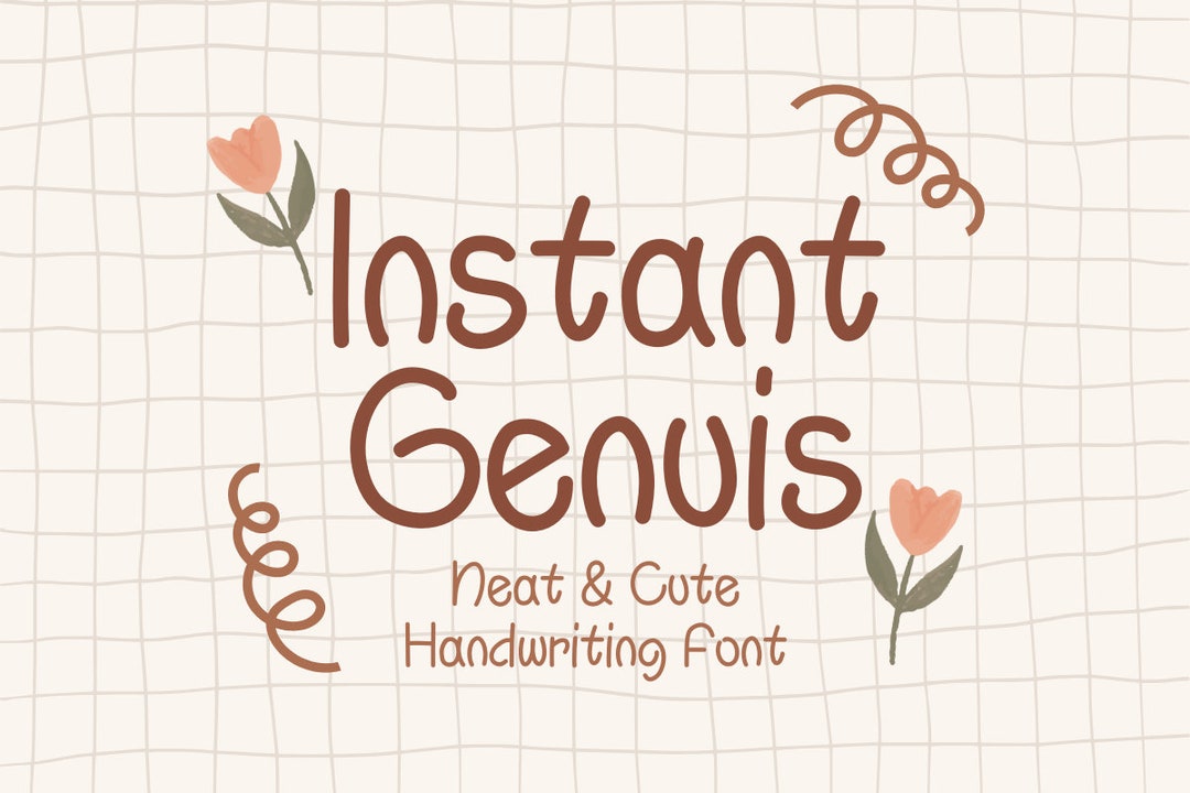 Handwritten Font Goodnotes Simple Font Study Digital Note Cute Font ...