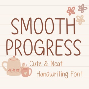 Handwritten Font Goodnotes Simple Font Study Digital Note Cute Font ...