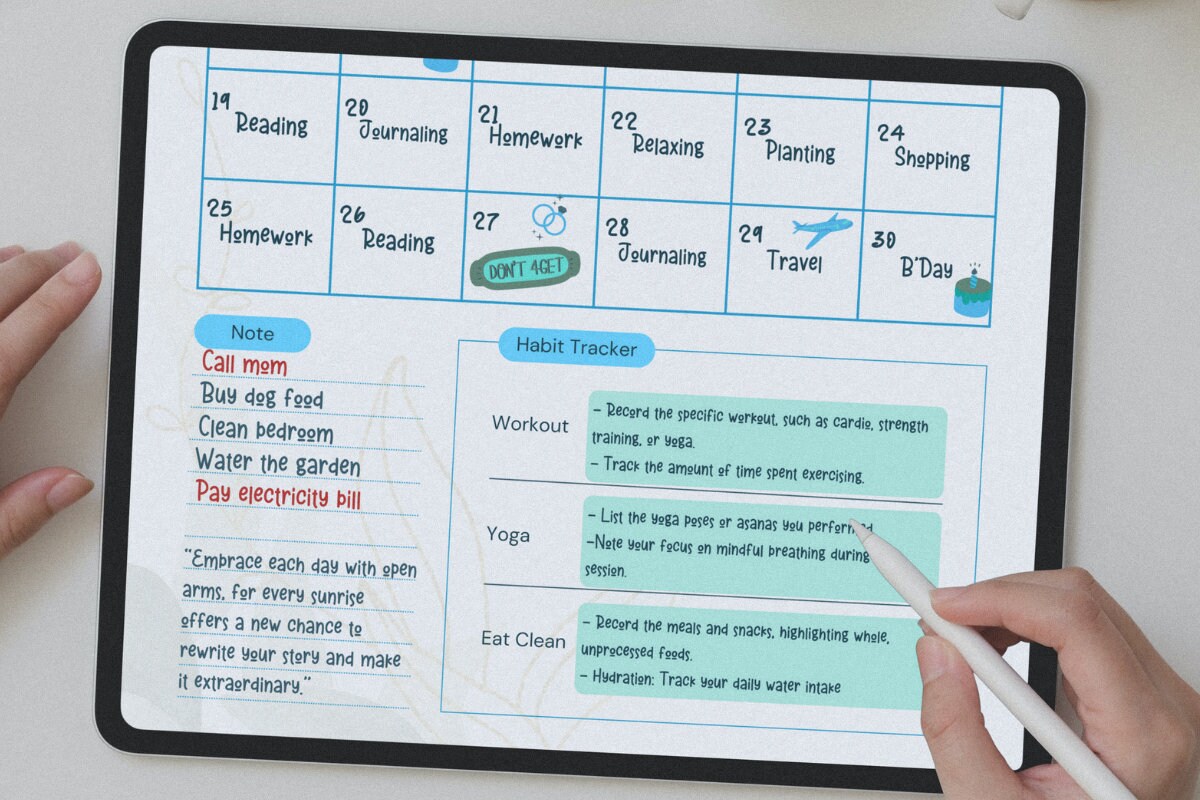 Handwritten Font Goodnotes Simple Font Study Digital Note Cute Font ...