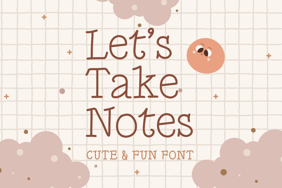 Handwritten Font Goodnotes Simple Font Study Digital Note Cute Font ...