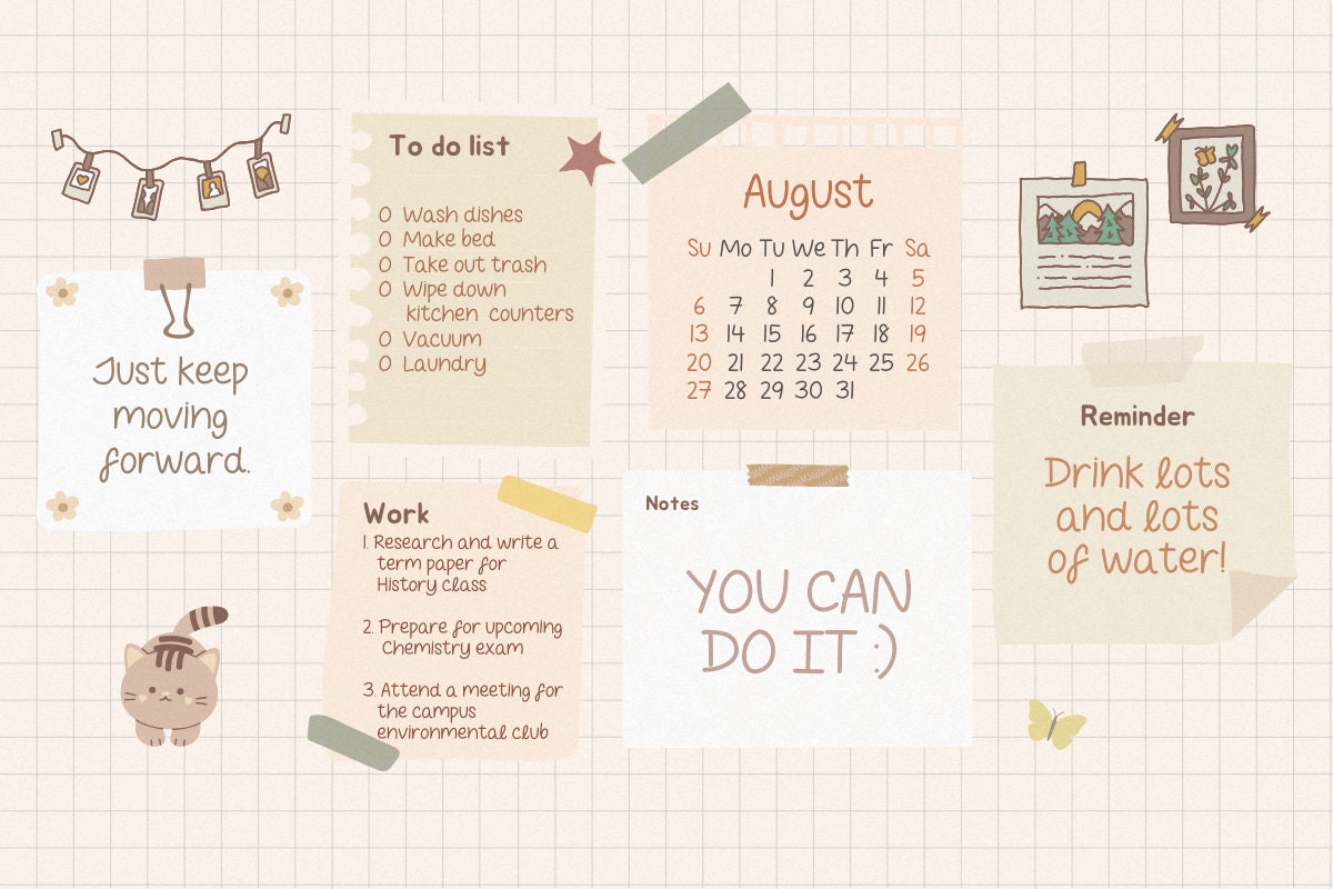 Handwritten Font Goodnotes Simple Font Study Digital Note Cute Font ...