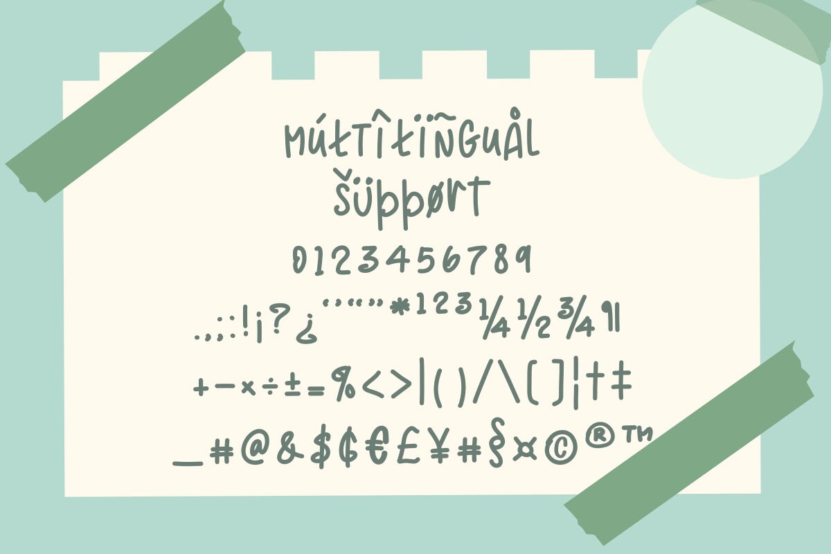 Handwritten Font Goodnotes Simple Font Study Digital Note Cute Font ...