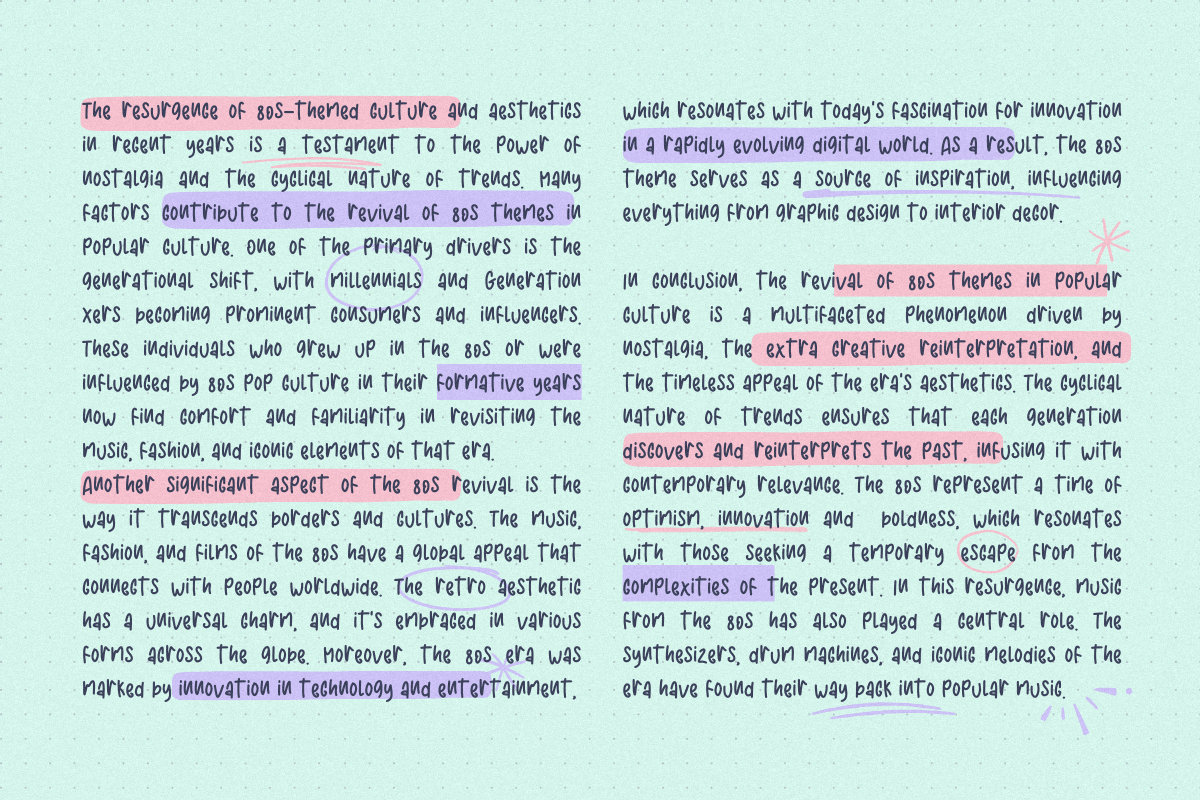 Handwritten Font Goodnotes Simple Font Study Digital Note Cute Font ...