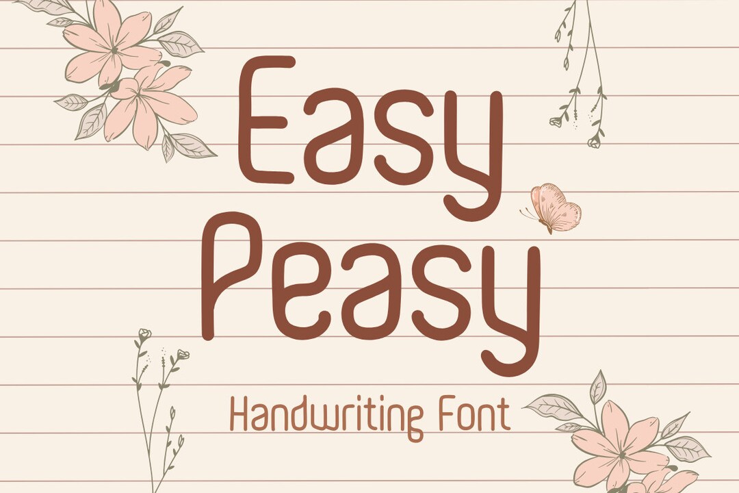 Handwritten Font Goodnotes Simple Font Study Digital Note Cute - Etsy