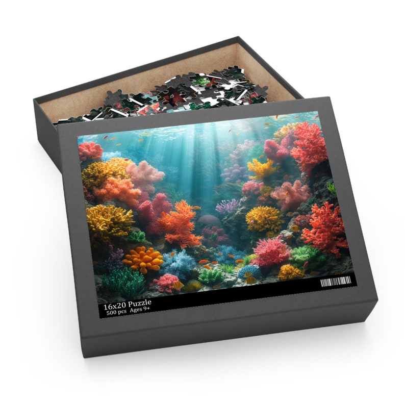 Coral Reef Puzzle. Beautiful Reef Puzzle, Majestic Coral Reef Puzzle ...