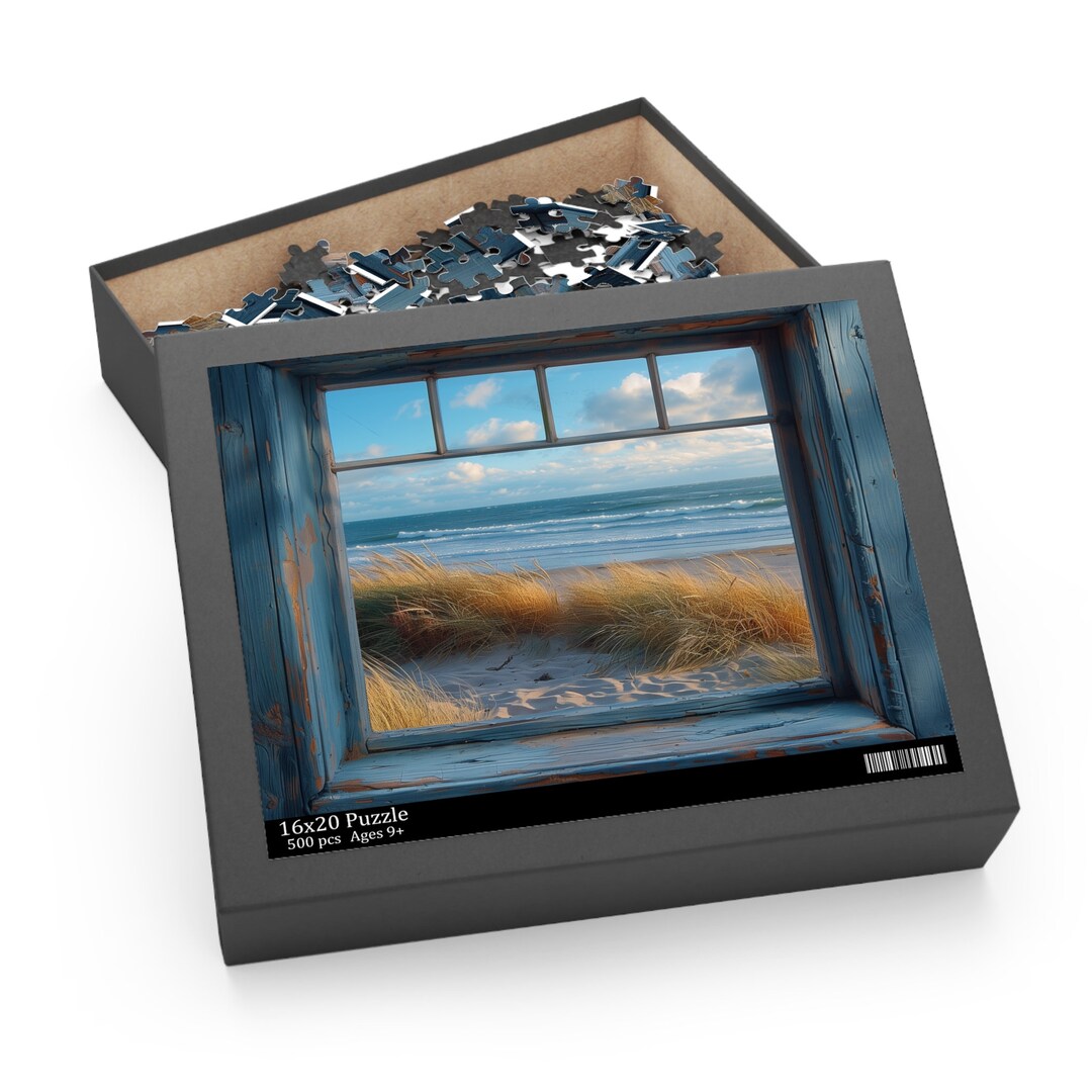 Window Revealing a Beach Puzzle. Beach Puzzle, Beach Window Puzzle ...