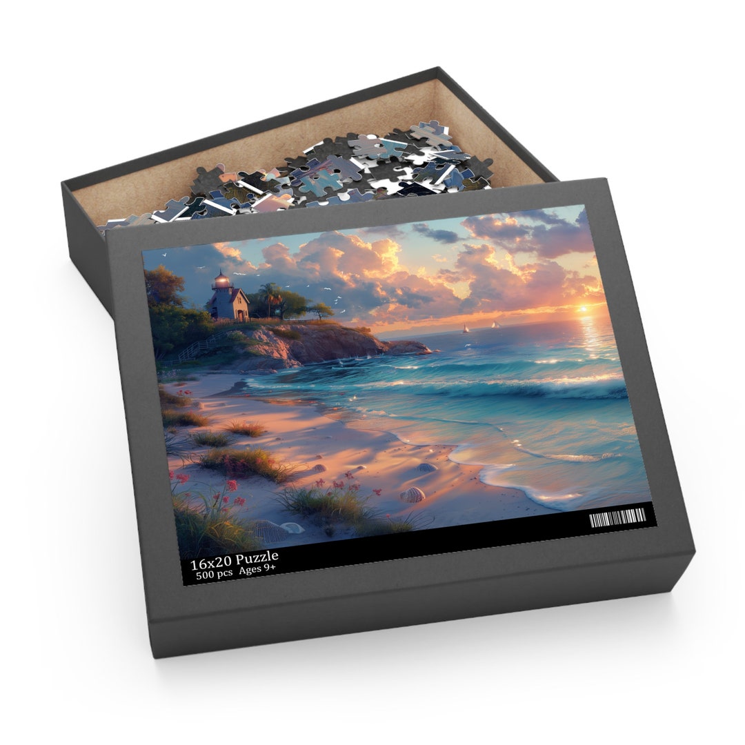 Coastal View Puzzle. Stunning Coastal Puzzle, Beautiful Puzzle, Serene ...