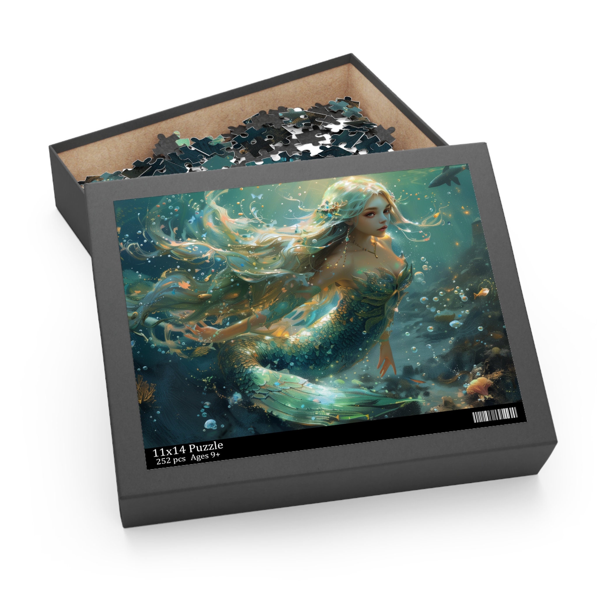 Mermaid Puzzle Enchanting Mermaid Puzzle, Beautiful Mermaid Puzzle ...
