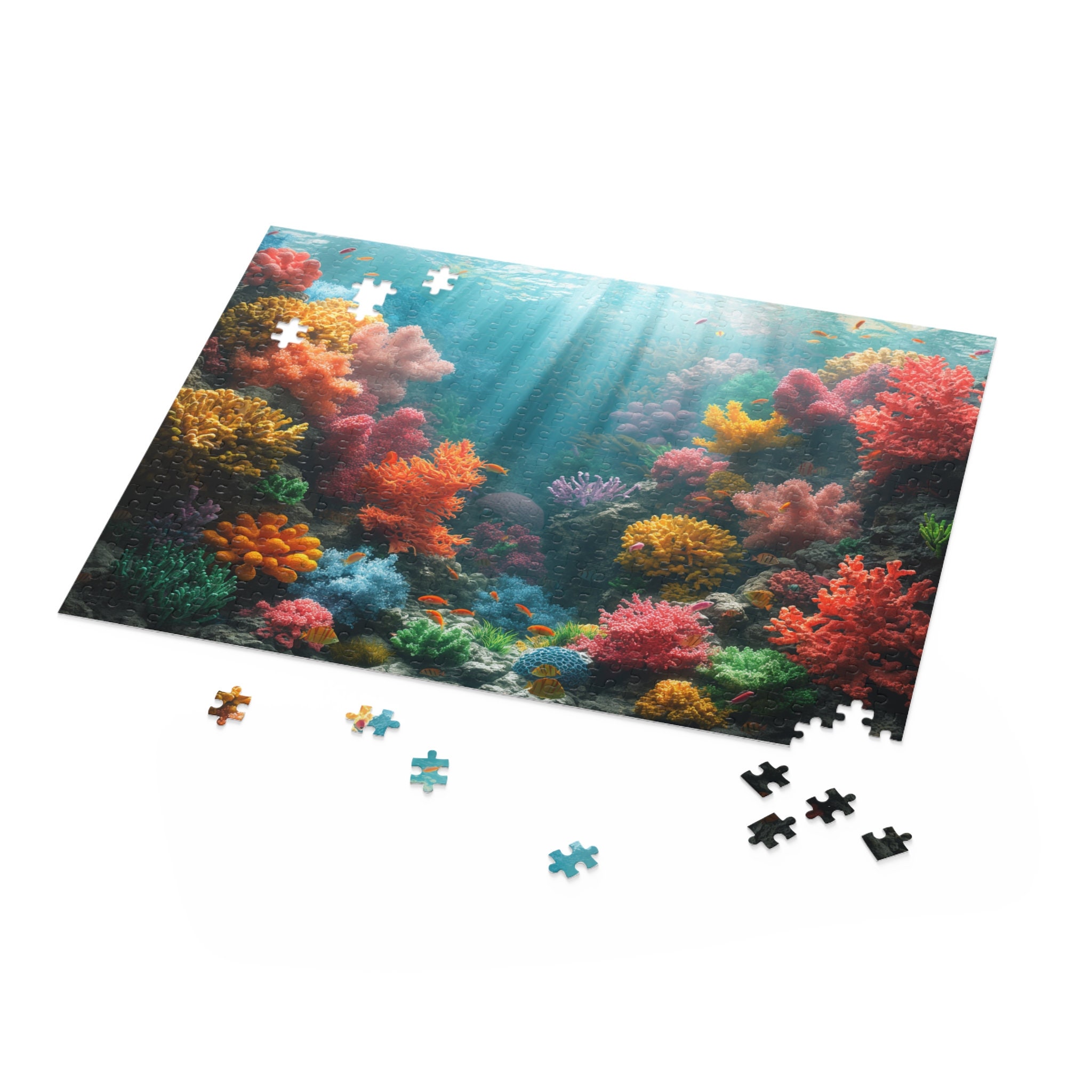 Coral Reef Puzzle. Beautiful Reef Puzzle, Majestic Coral Reef Puzzle ...