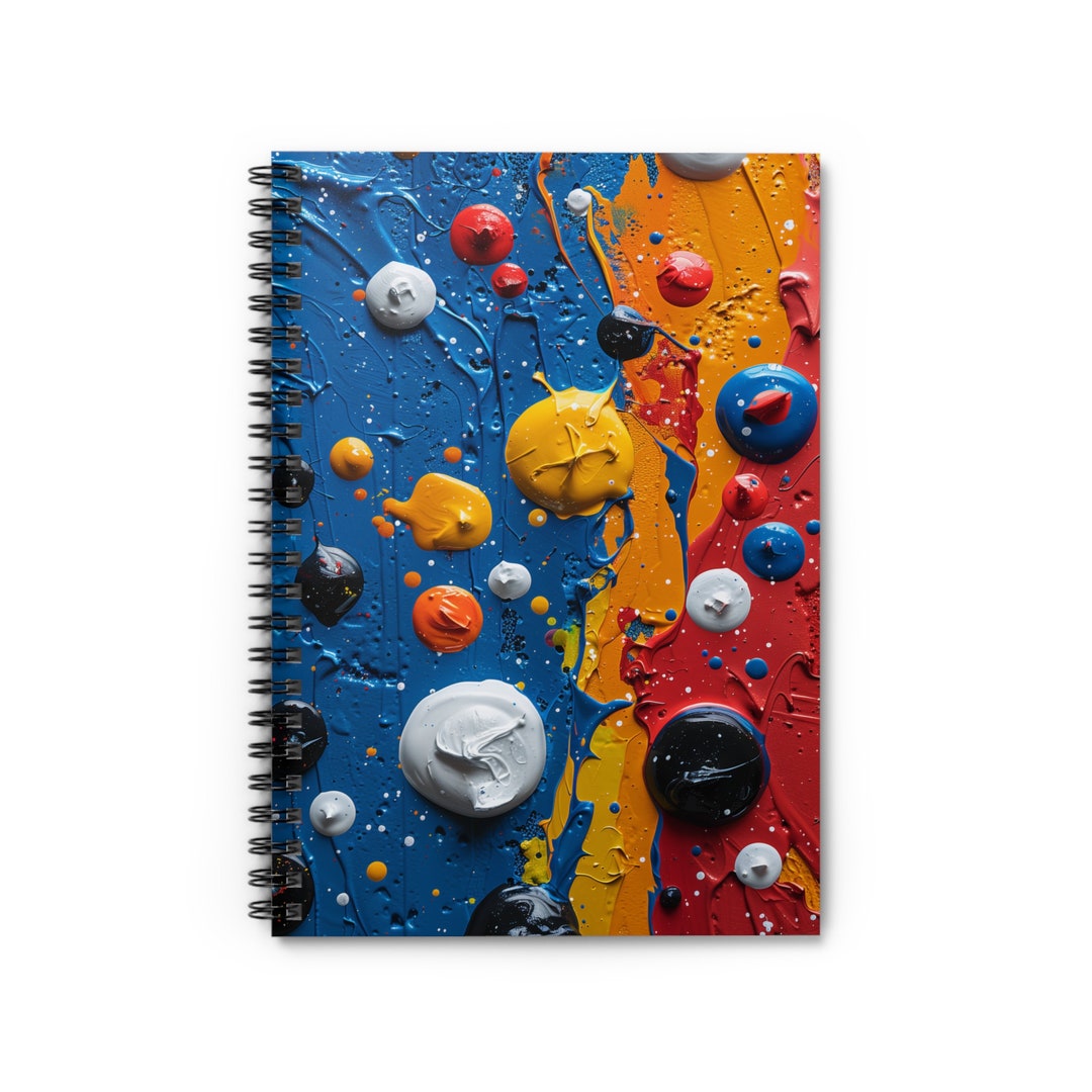 Splash of Color Notebook Journal Where Vibrant Splashes of Paint Adorn ...