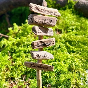 Personalized Mini Fairy Sign Posts - Etsy