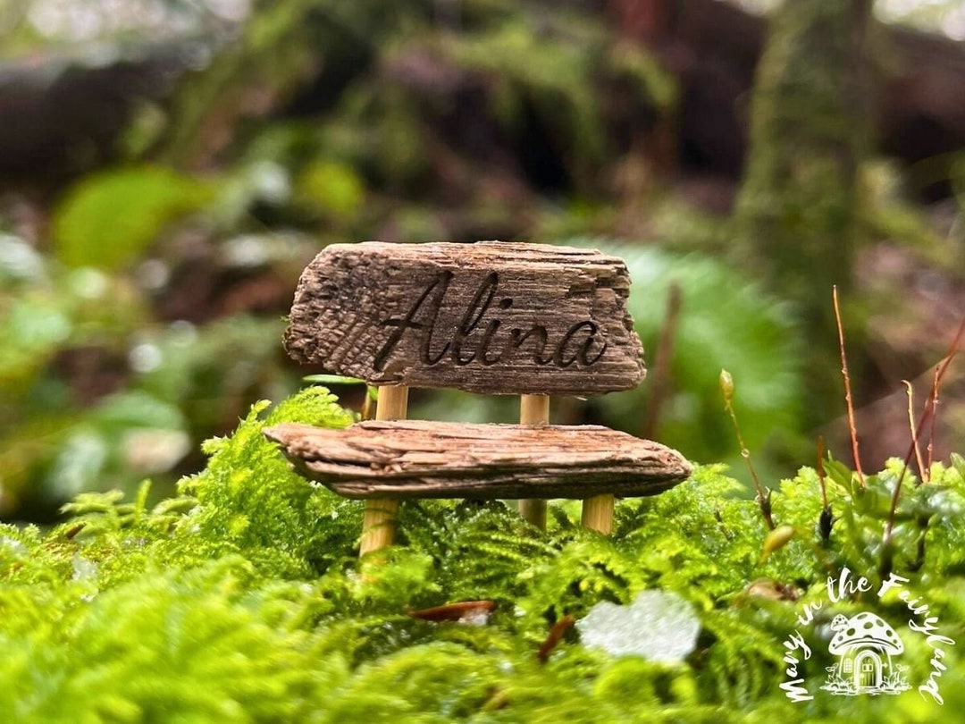 Personalized Mini Fairy Benches - Etsy