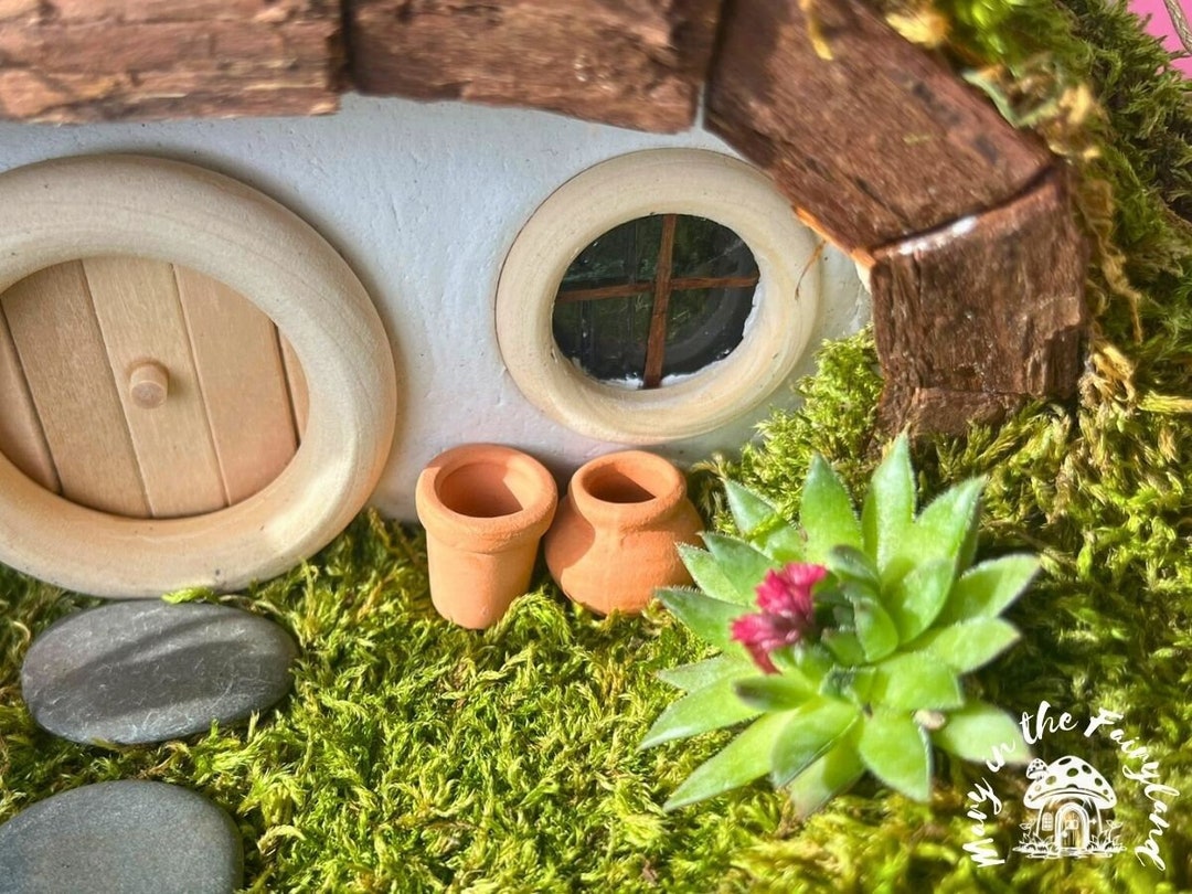 2x Miniature Terracotta Clay Pots - Etsy