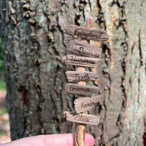 Personalized Mini Fairy Sign Posts - Etsy