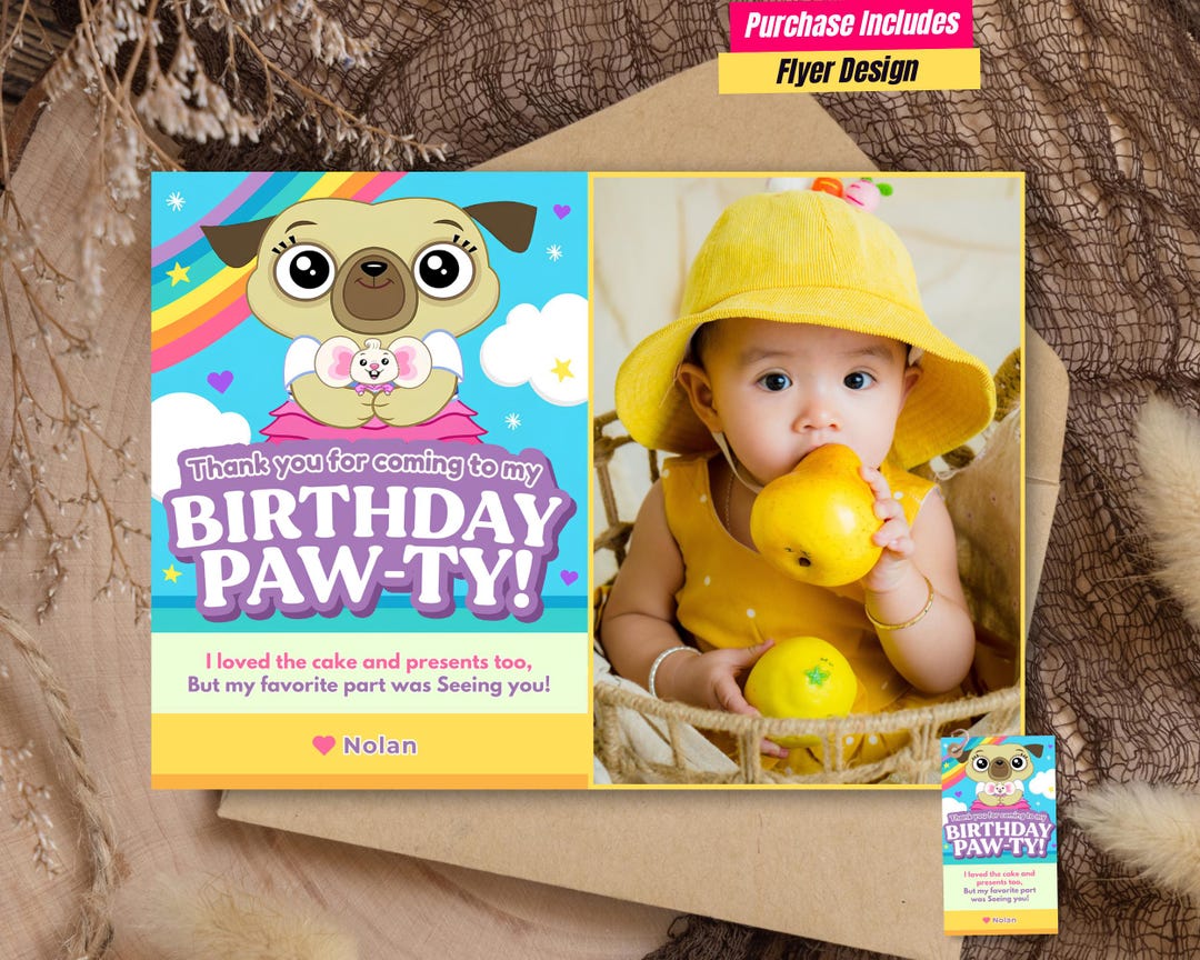 Chip and Potato Thank You Card With Photo Chip and Potato Birthday Tag ...