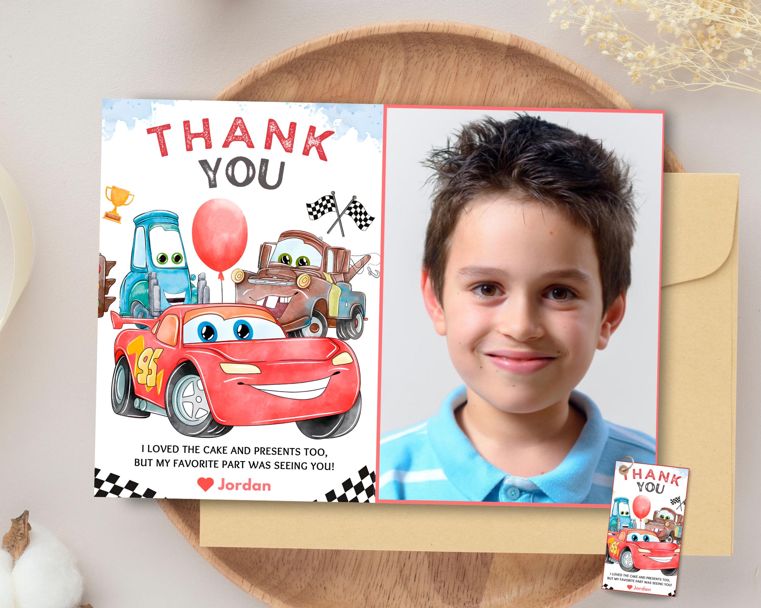 Printable Cars Birthday Party Tag Cars Lightning Mcqueen Tag Cars Theme ...