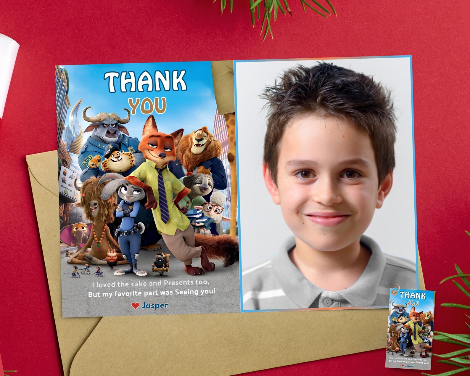 Printable Zootopia 2 Birthday Tag Zootopia 2 Thank You Tag Zootopia 2 ...