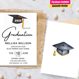 Graduation Party Invitation Card Class of 2025 Invite Graduation ...