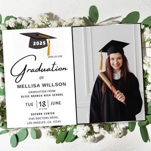 Graduation Party Invitation Card Class of 2025 Invite Graduation ...