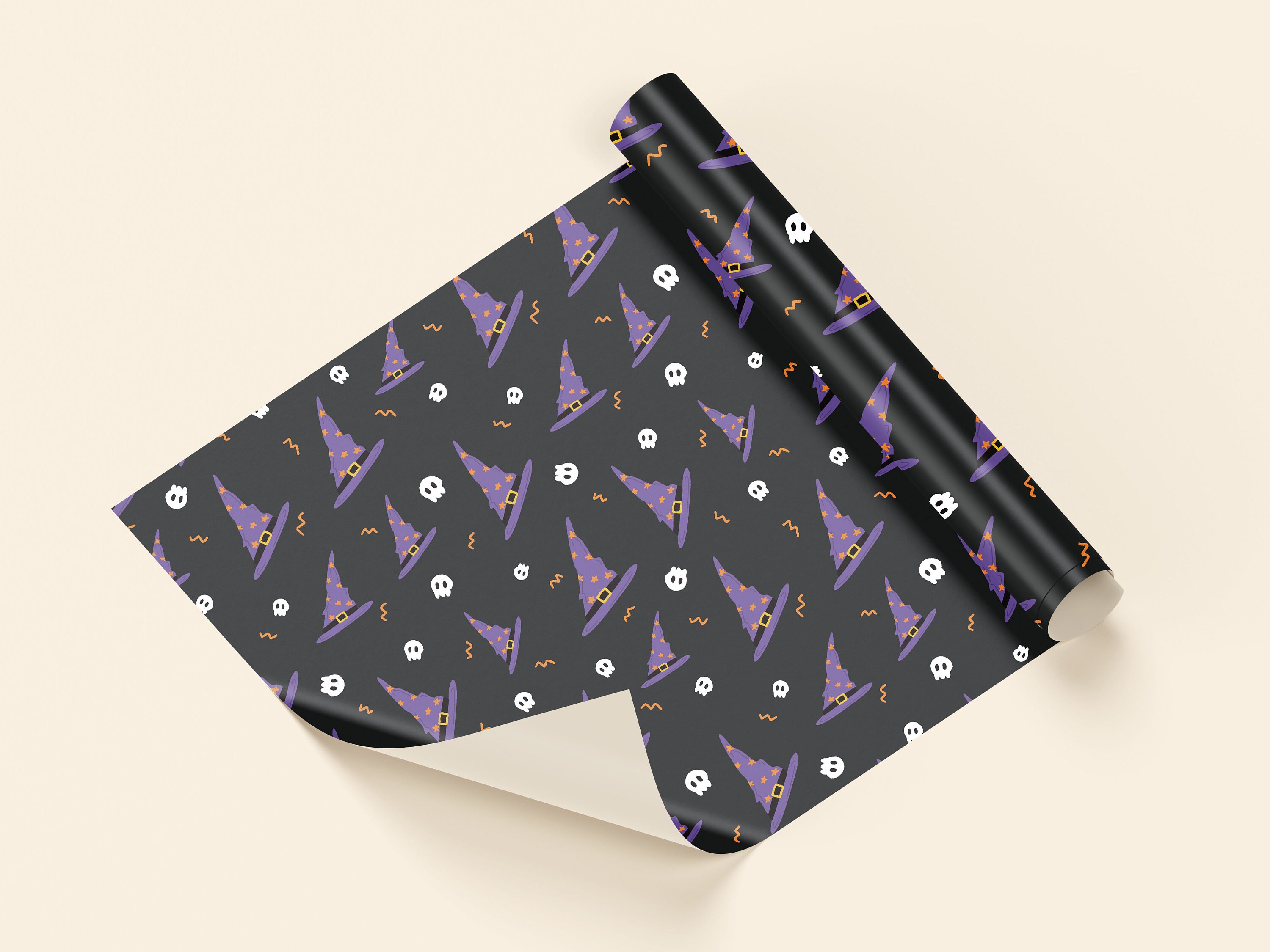 Printable Halloween Patterns Papers, Seamless Patterns, Pumpkin ...