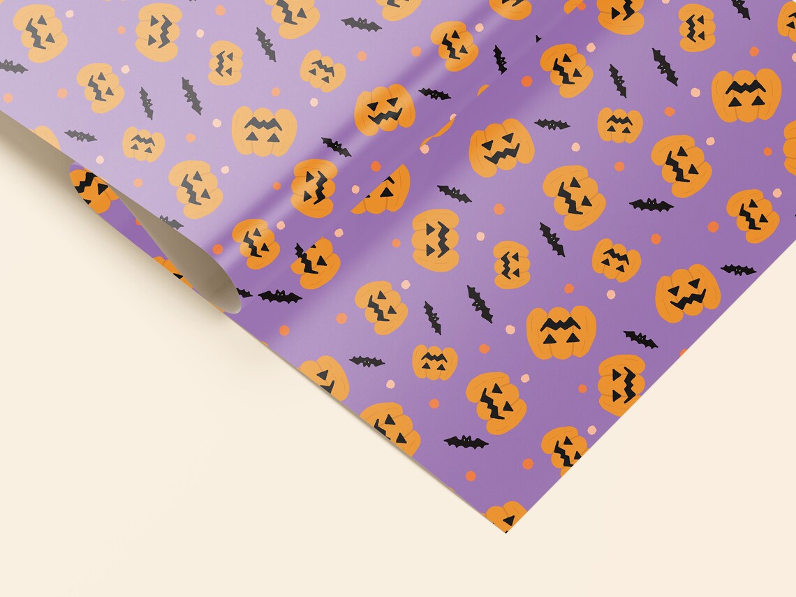 Printable Halloween Patterns Papers, Seamless Patterns, Pumpkin ...