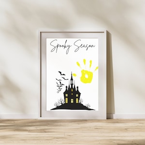 Halloween Handprint Craft | Halloween Crafts | Halloween Handprint Art ...