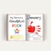 Handprint Memory Book Printable for Prek, Preschool Kindergarten 1st ...