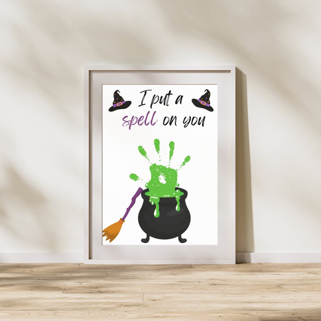 Halloween Handprint Craft | Halloween Crafts | Halloween Handprint Art ...