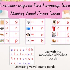 Montessori Inspired Pink Reading Series - Etsy