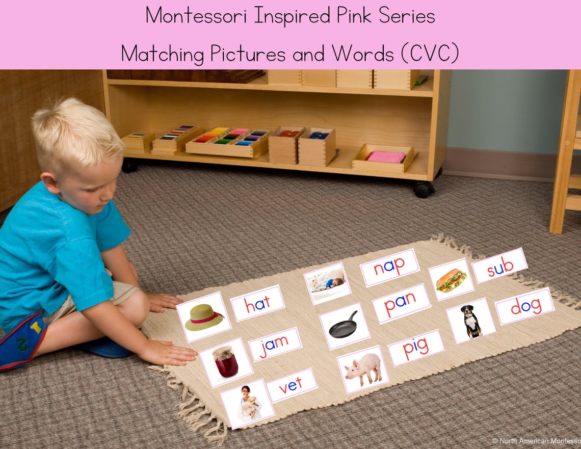 Montessori Inspired Pink Reading Series - Etsy