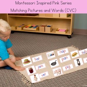 Montessori Inspired Pink Reading Series - Etsy