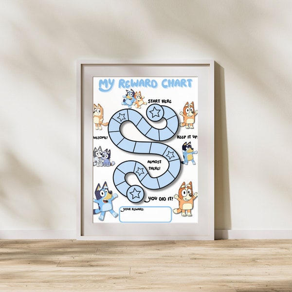 Printable Bluey Chore Chart - Etsy