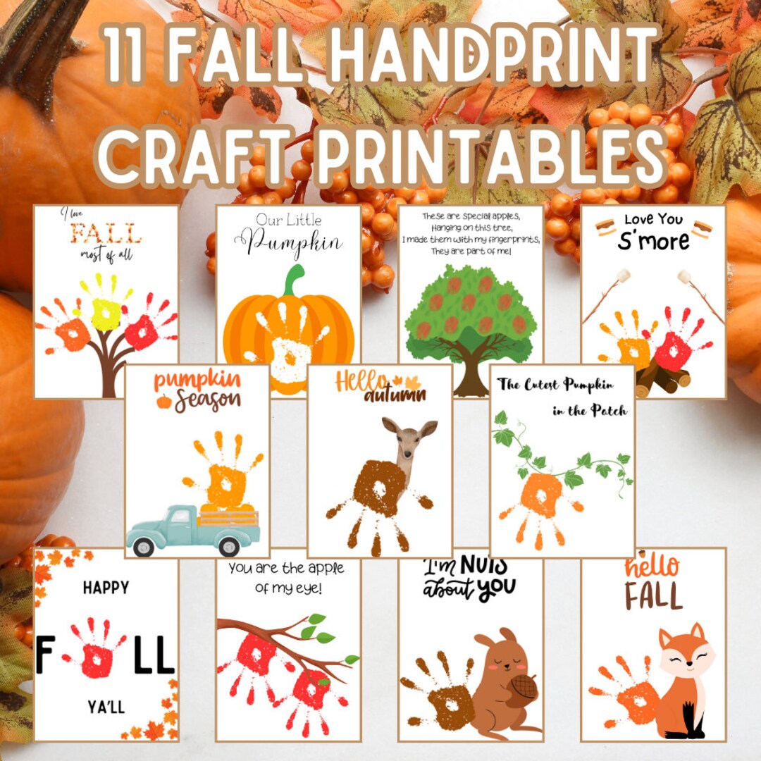 Fall Handprint Craft | Fall Handprint Art | Fall Craft for Kids ...