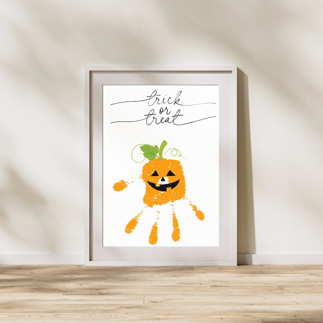 Halloween Handprint Craft | Halloween Crafts | Halloween Handprint Art ...