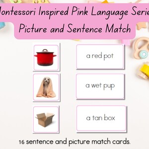 Montessori Inspired Pink Reading Series - Etsy