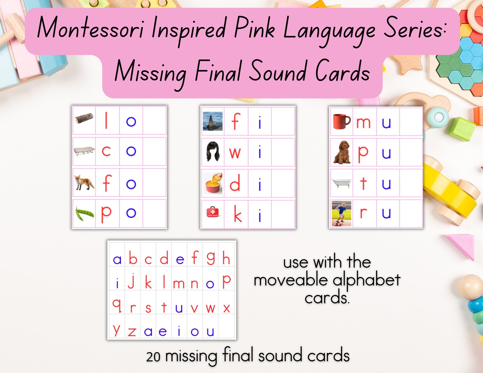Montessori Inspired Pink Reading Series - Etsy