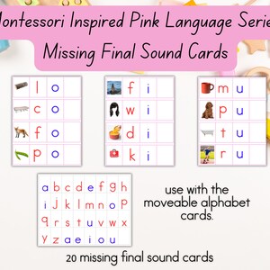 Montessori Inspired Pink Reading Series - Etsy