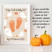 Baby's First 1st Halloween Footprint Art Craft, PRINTABLE | Cute ...