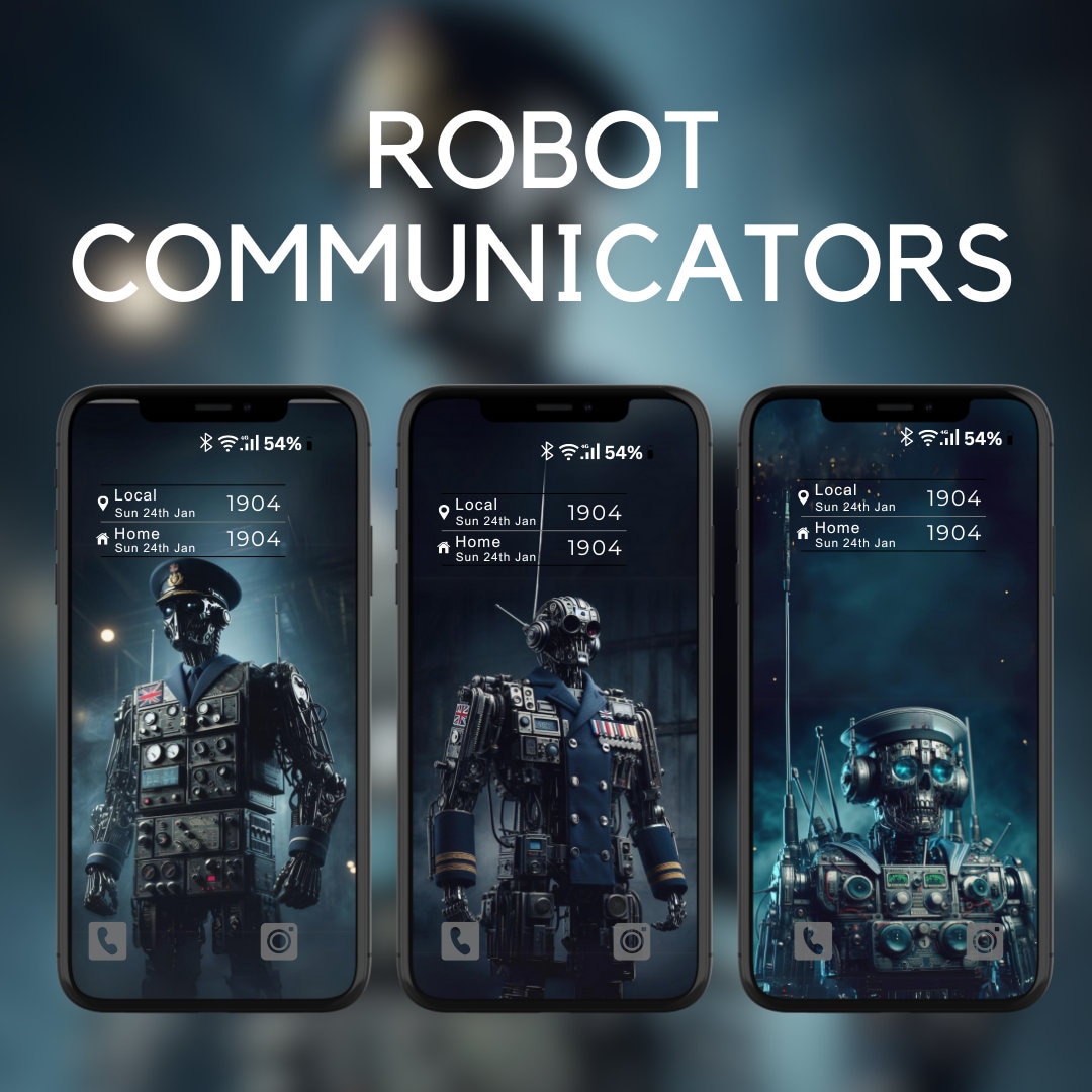 Robot Communicator (android & Iphone) Cell Mobile Phone Wallpaper - Etsy