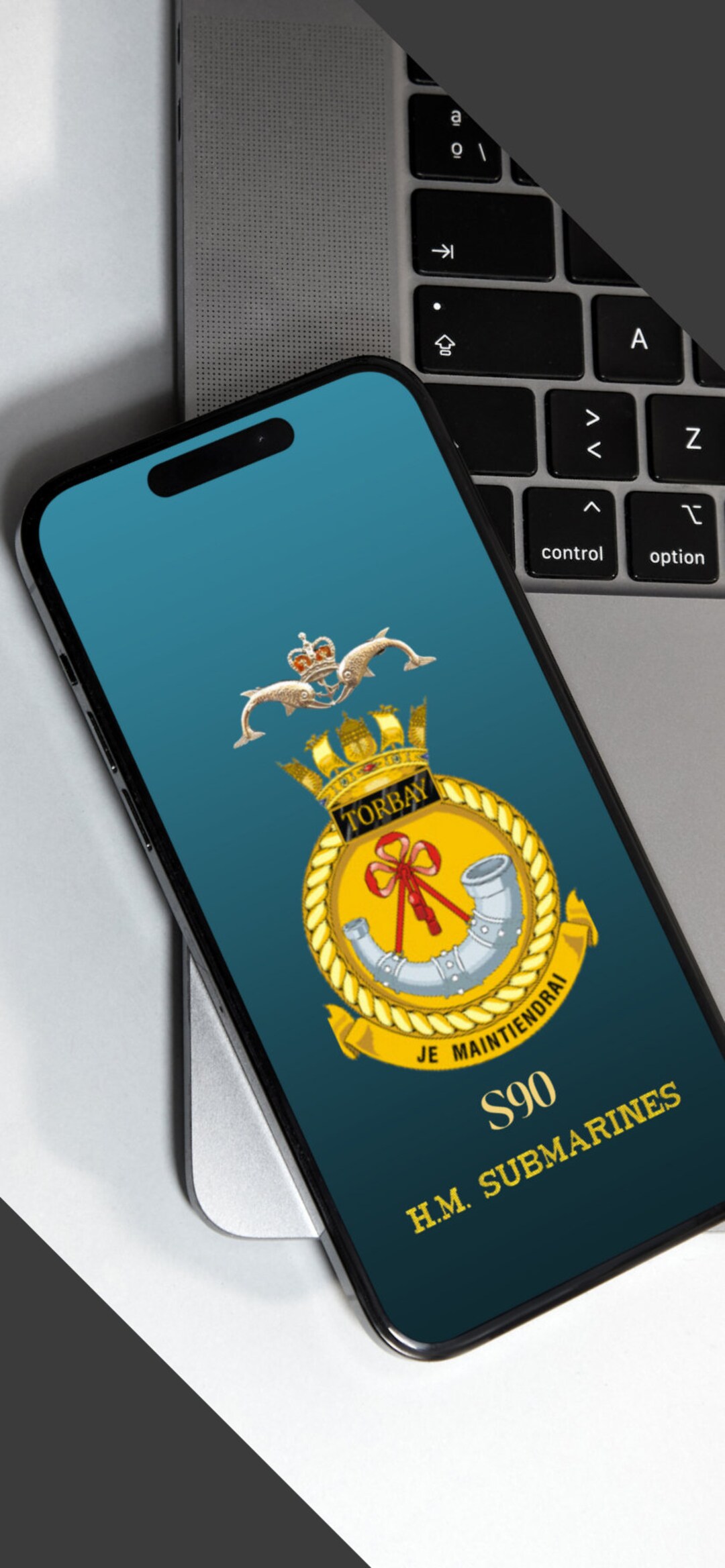 HMS Torbay Submariner Wallpaper: Royal Navy Dolphins Digital Download ...
