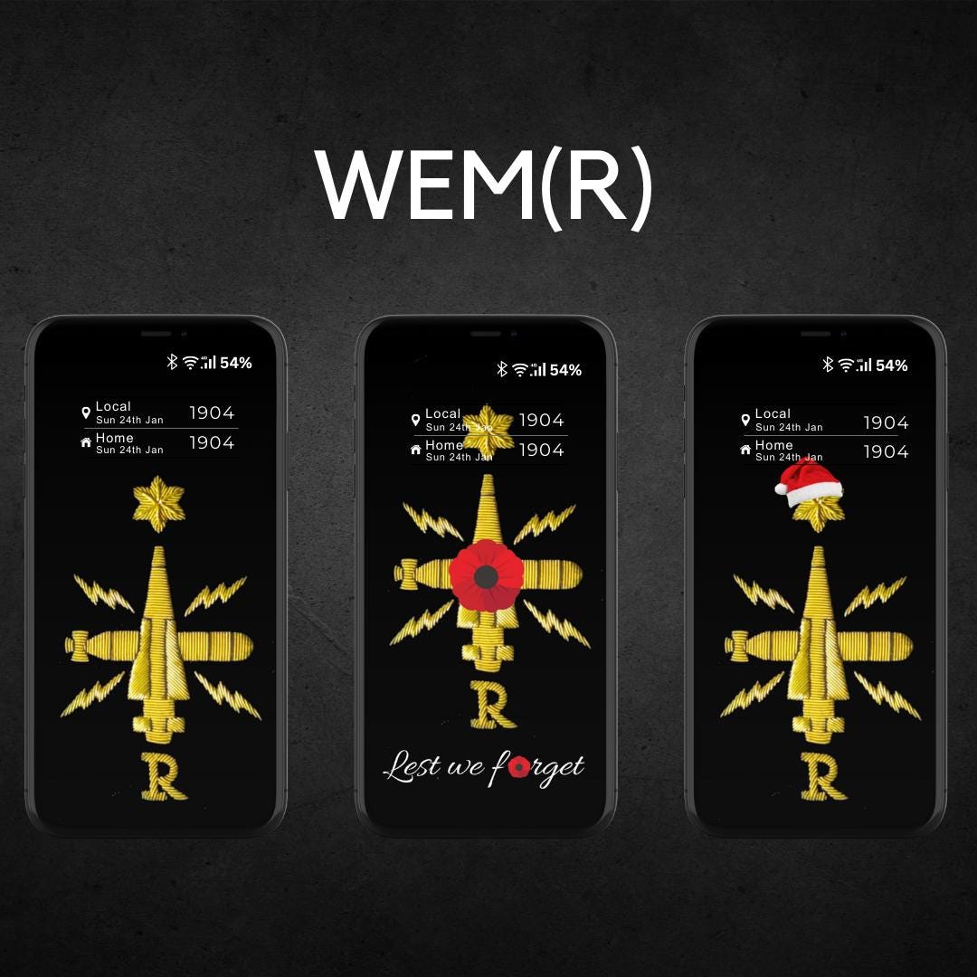 WEM Royal Navy Submariner Wallpaper: Veteran Gift, Nautical Military ...