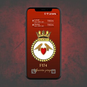 HMS ALACRITY RN Royal Navy Mobile Phone Wallpaper Veterans Gift Matelot ...